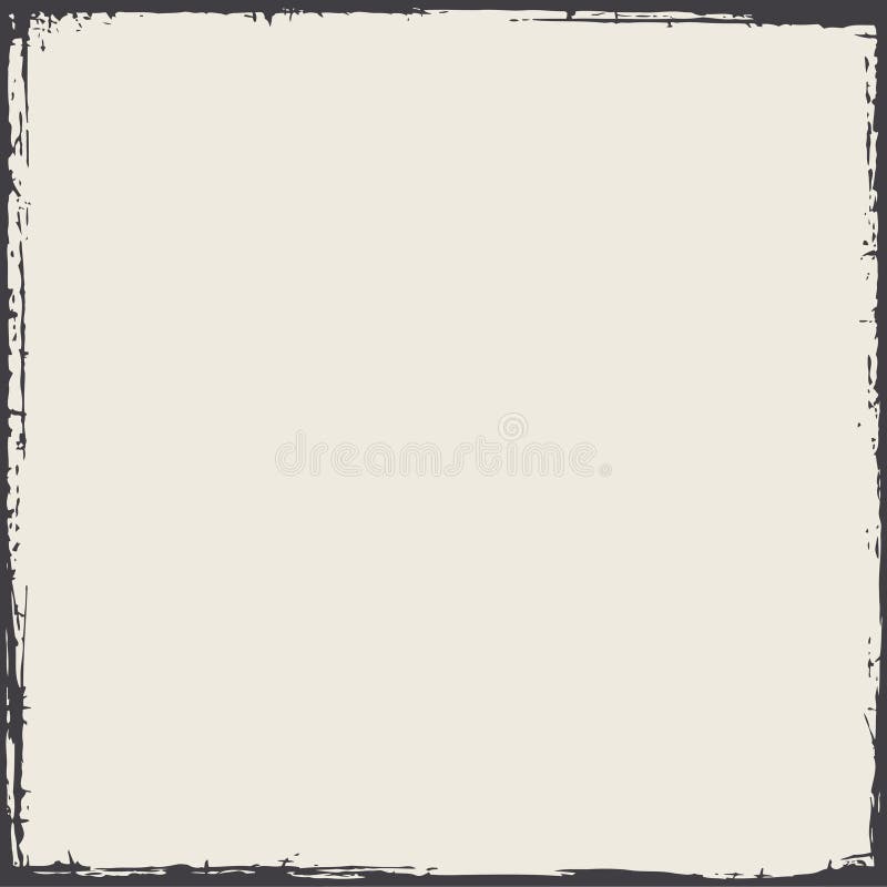 A Rustic, Hand-drawn Frame with a Distressed, Textured Border Stock ...