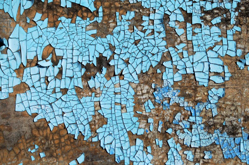 Rustic Hardboard Texture with Scratches, Cracks and Blue Peeling Paint ...