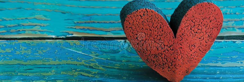 Rustic Heart Shape on Weathered Wood Background Stock Illustration ...