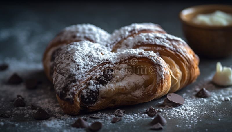 A Rustic Heart Shaped Cookie, Baked with Love and Indulgence Generated ...
