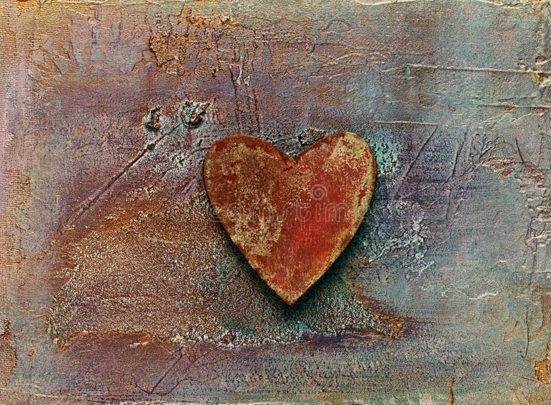 Rusty heart stock image. Image of heart, rust, romantic - 9187891