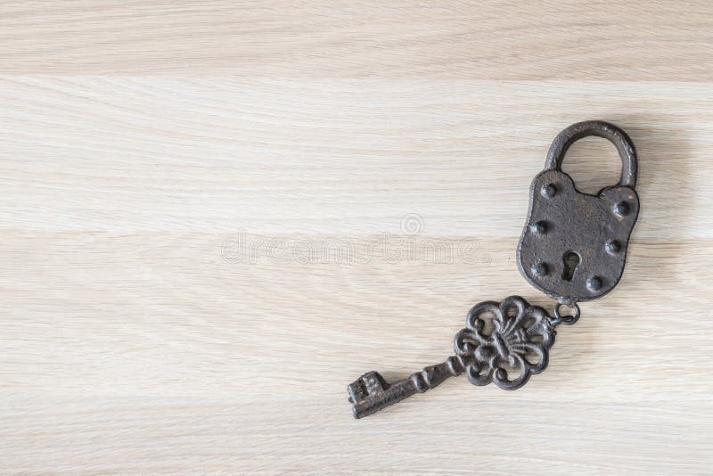 Rustic Home Key for Door Opening, Security Concept Stock Photo - Image ...