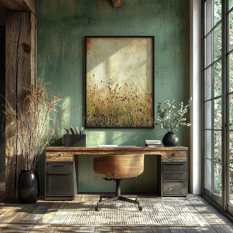 Rustic Home Office Design Creating a Cozy and Functional Workspace with ...