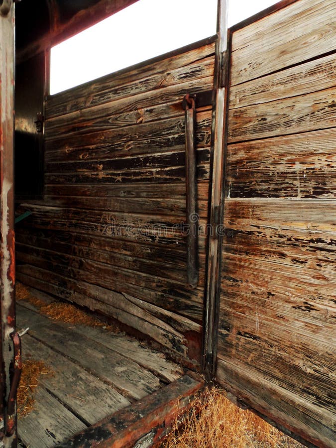 Rustic Horse Trailer Interior Stock Image - Image of transportation ...