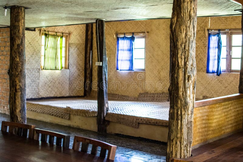 The Rustic House and Natural Materials. Stock Image - Image of retro ...