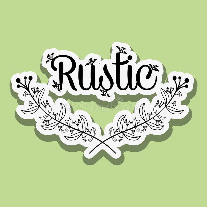 Rustic Icon Design , Vector Illustration Stock Vector - Illustration of ...
