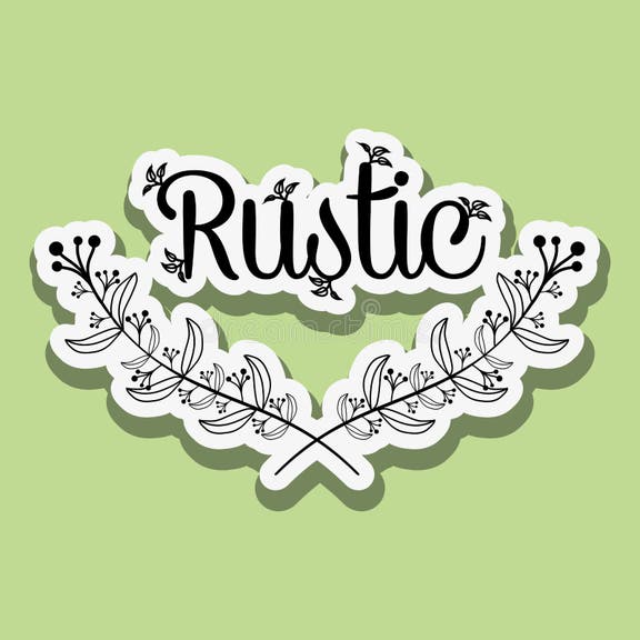 Rustic Icon Design , Vector Illustration Stock Vector - Illustration of ...