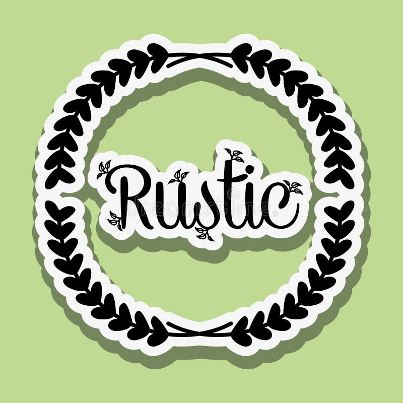 Rustic Icon Design , Vector Illustration Stock Vector - Illustration of ...