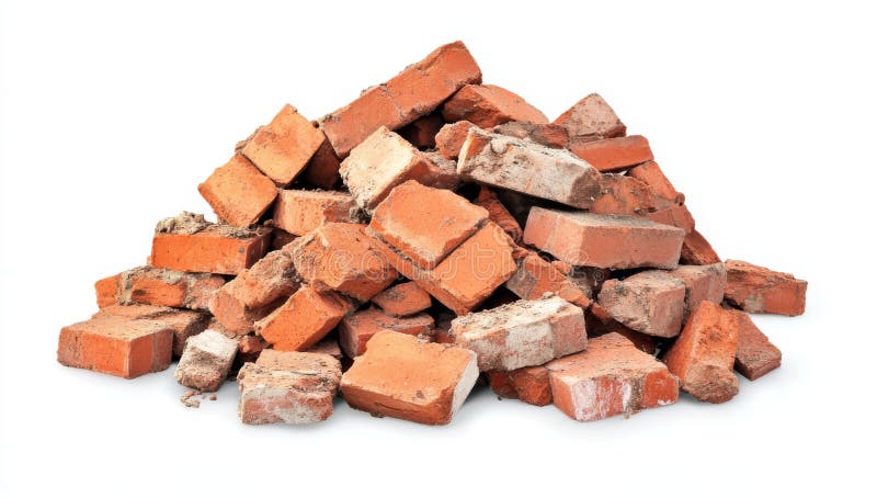 For Rustic or Industrial Designs, this Pile of Weathered Red Bricks ...