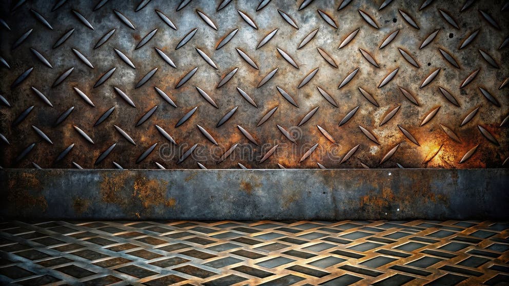 Rustic Diamond Plate Metal Surface Stock Illustrations – 121 Rustic ...