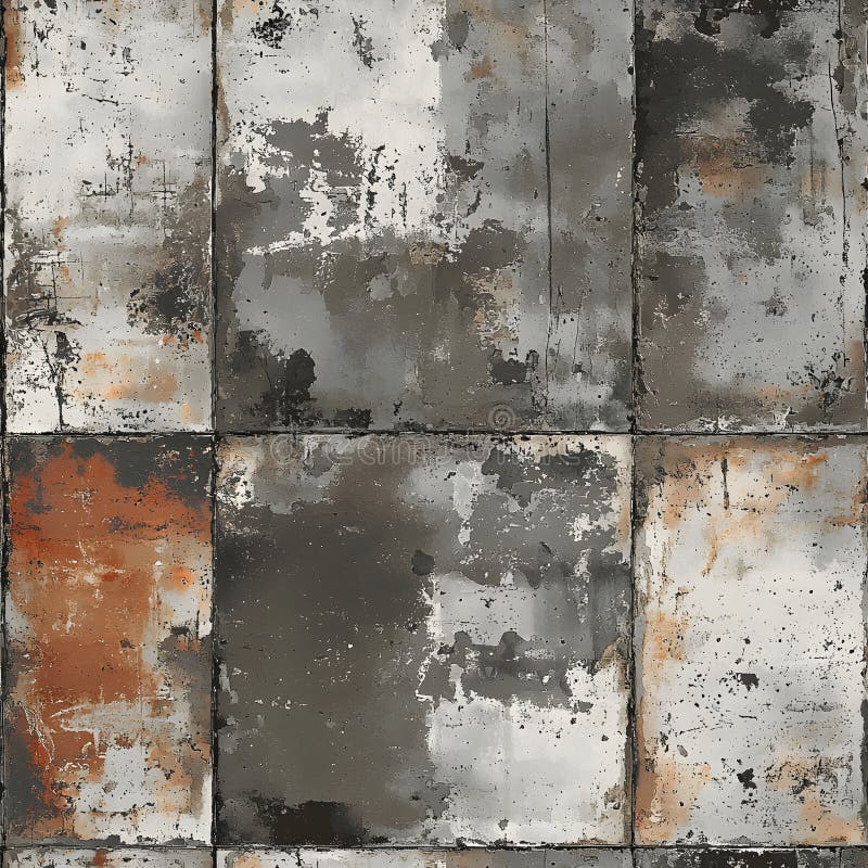 Rustic Industrial Metal Wall Texture. AI Generated Stock Illustration ...
