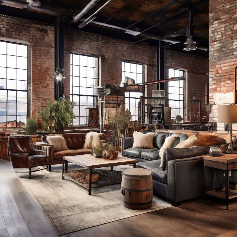 Rustic Industrial Rustic Design with Industrial Elements Like Stock ...