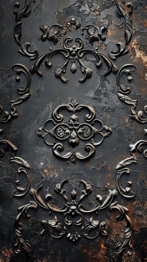 Rustic Iron Texture. Textured, Embossed, and Patterned with a Raised ...