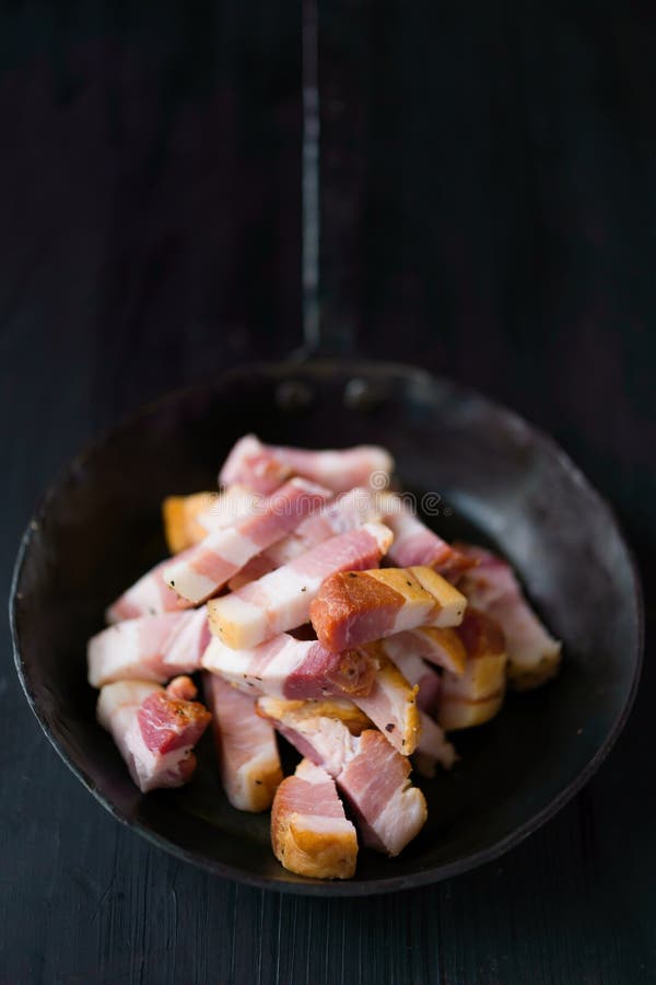 Rustic Italian Pancetta Bacon Stock Image - Image of food, speck: 199982089