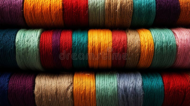 Rustic Jute Rope Rolls, Tightly Bundled Natural Fiber Coils in Perfect ...