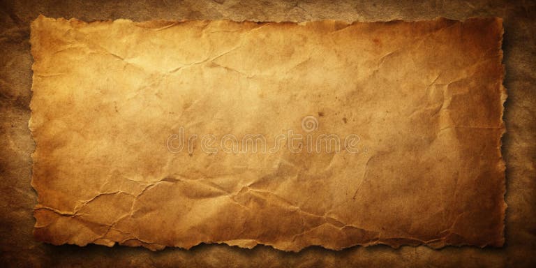 Rustic Kraft Paper Background with a Distressed Edge a Vintage Texture ...