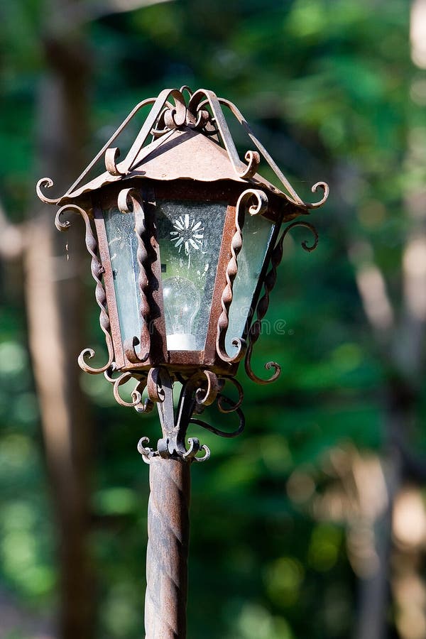 Rustic lamp close-up stock photo. Image of orange, farm - 721308
