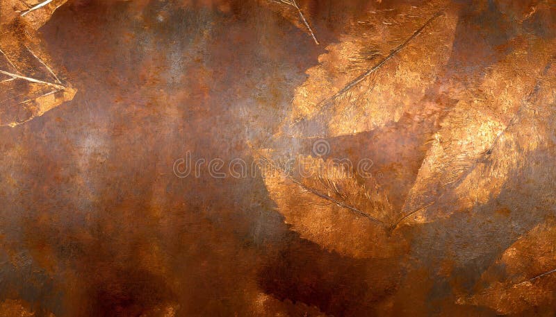 Rustic Leaves Foil Background Pattern Stock Illustration - Illustration ...