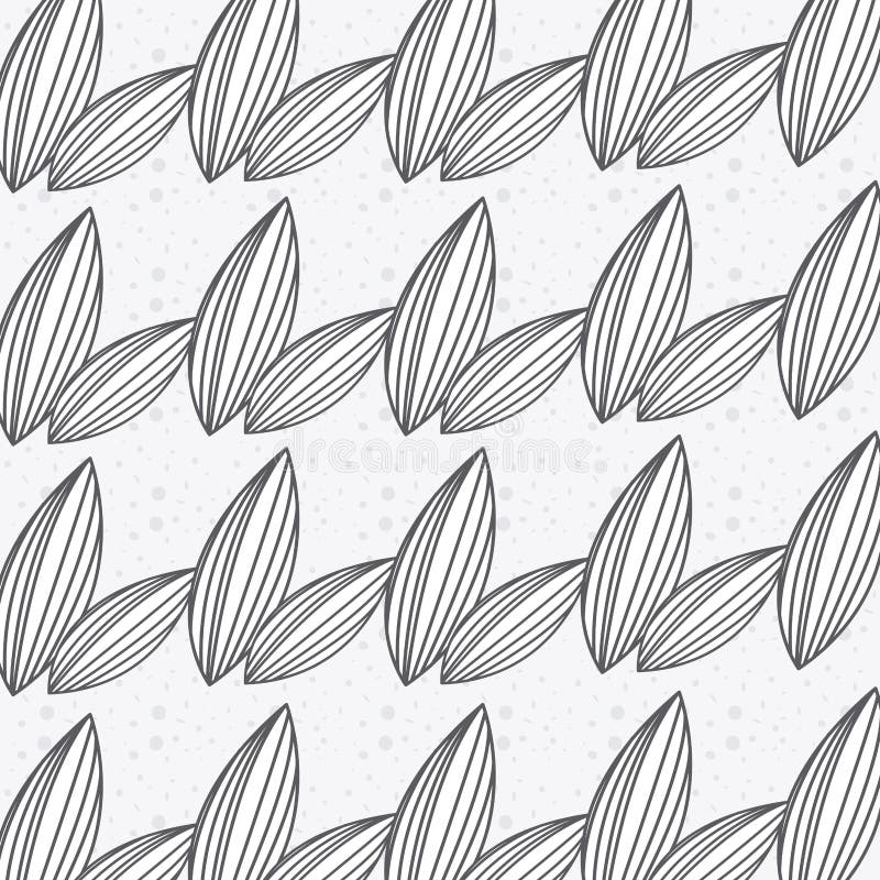 Rustic Leaves Hand Drawn Background Stock Vector - Illustration of love ...