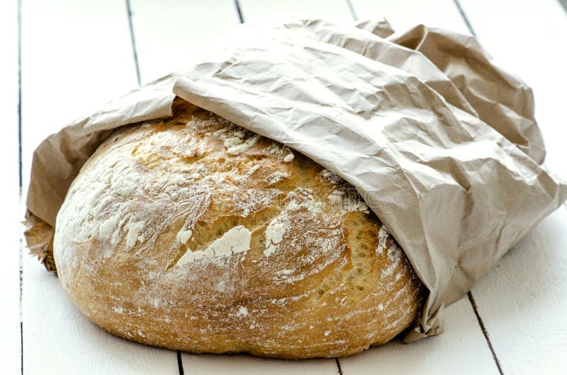 Rustic loaf of bread stock image. Image of natural, bake - 55528269