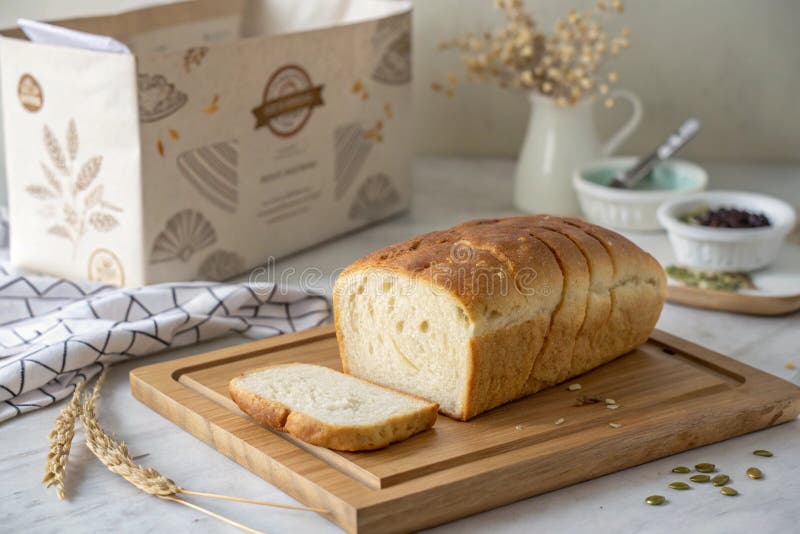 Bread with Soft Wrinkled Texture Stock Illustration - Illustration of ...