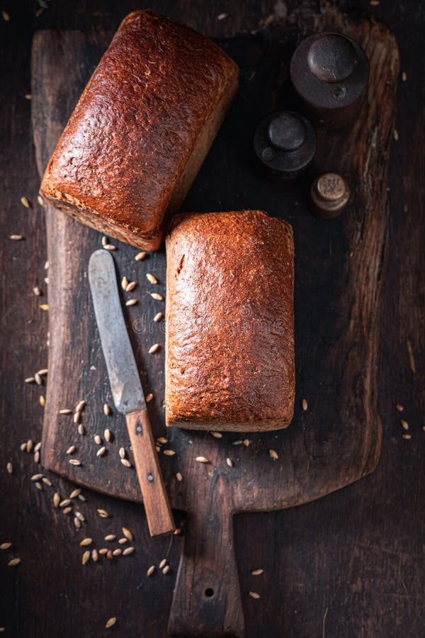 Rustic Loaf of Breads As Source of Fibre and Protein Stock Image ...