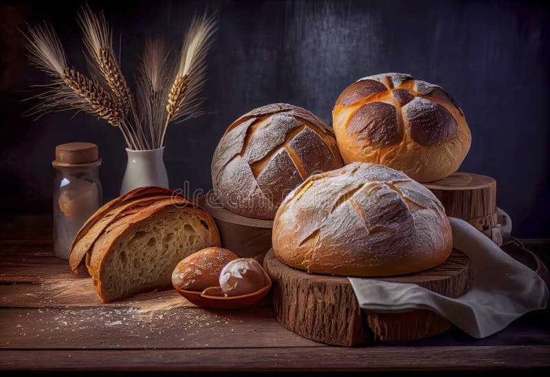 Rustic Loaves Stock Illustrations – 653 Rustic Loaves Stock ...