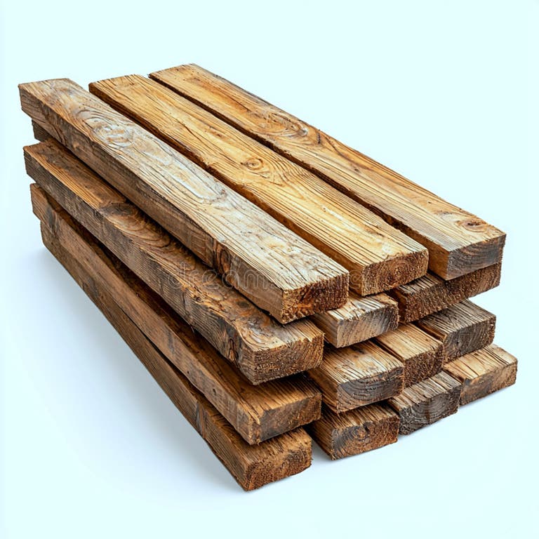 Rustic Lumber Planks Stack for Woodworking Projects and Construction ...