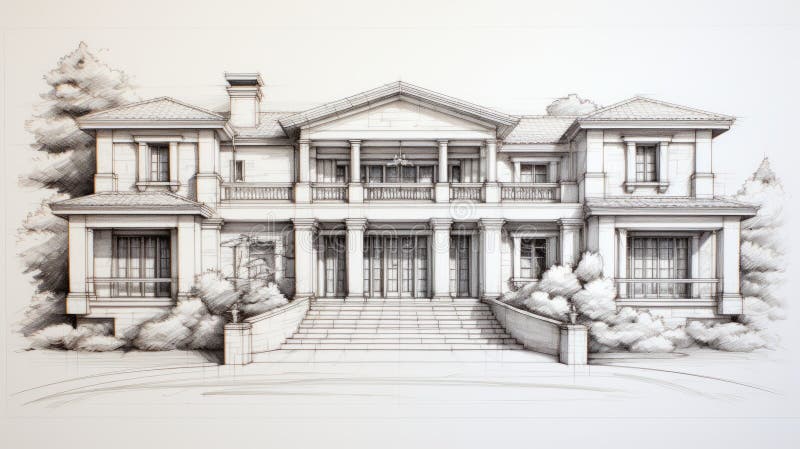 Rustic Luxury Villa: Classical Influences with Hyper-detailed ...