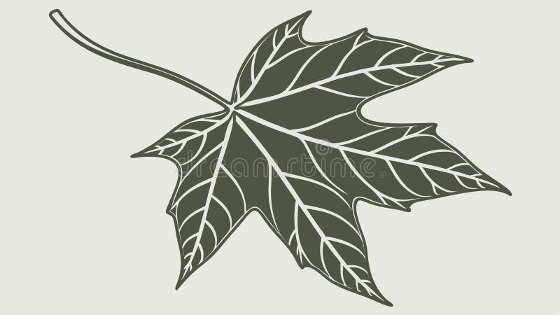 Rustic Maple Leaf Vector, Muted Autumn Tones for Nature Inspired ...