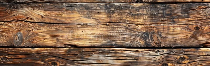 Rustic Maple Wood Texture Background: Long Panoramic Banner with Bright ...