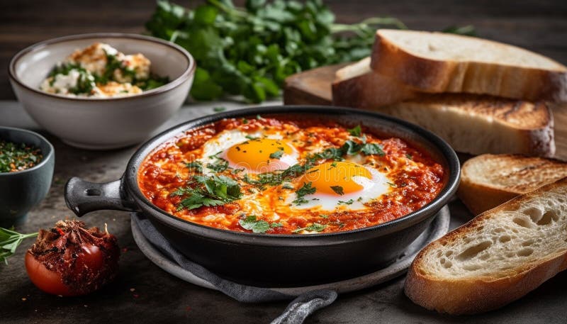 Rustic Meal on Wood Table with Healthy Vegetables Generated by AI Stock ...