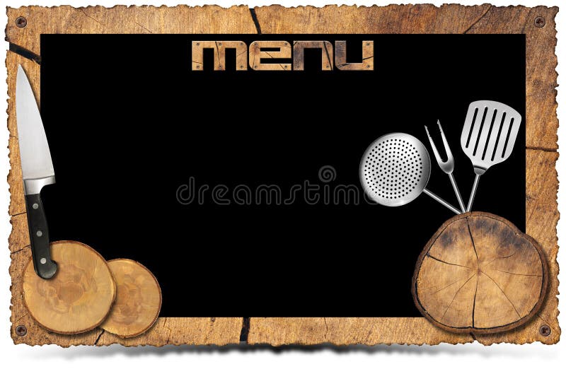 Rustic Menu Background - Photo Frame Stock Illustration - Illustration ...