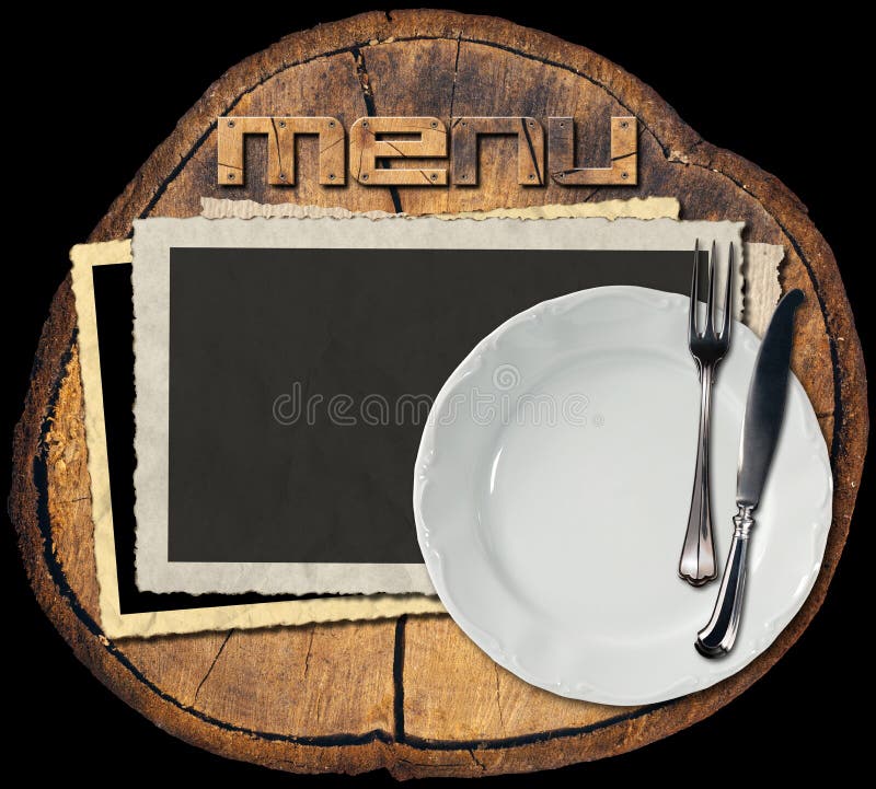 Rustic Menu Background stock illustration. Illustration of ingredients ...