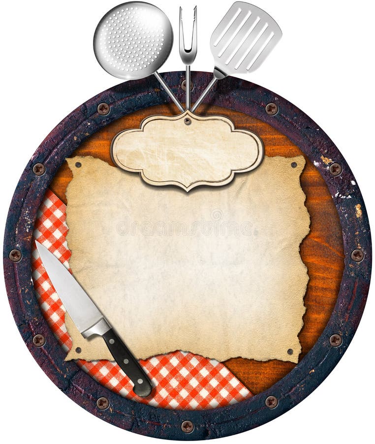 Rustic Menu Background stock illustration. Illustration of checked ...