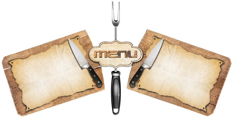 Rustic Menu Template stock illustration. Illustration of chef - 39484992