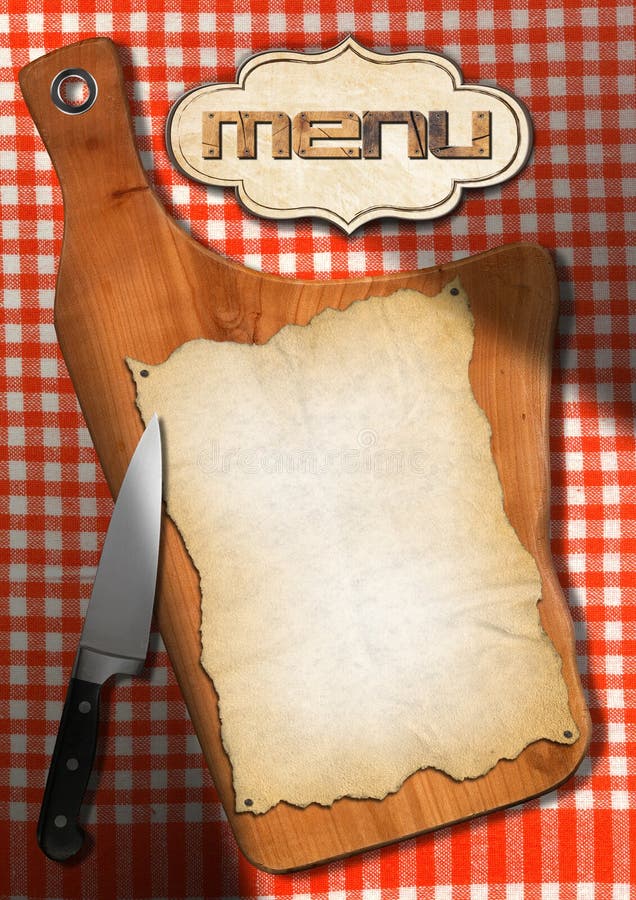 Rustic Menu Template stock illustration. Illustration of food - 39485004