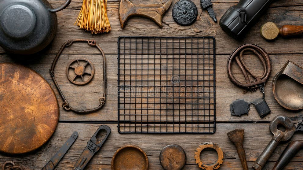 Weathered Dark Metal Objects Stock Illustrations – 327 Weathered Dark ...