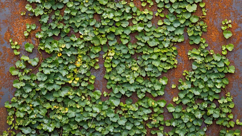A Rustic Metal Surface, Overgrown with Vines and Marked by Rust ...