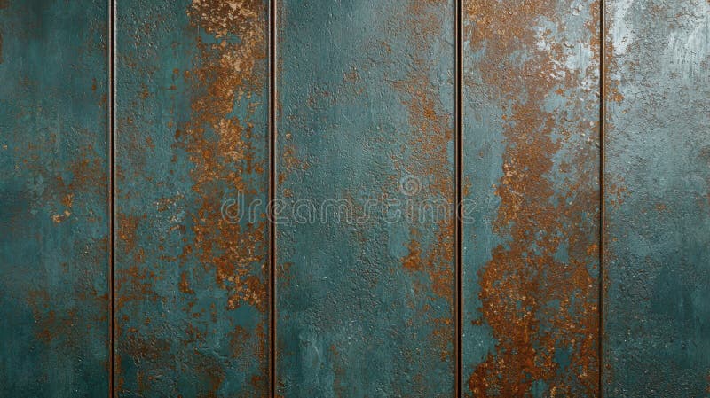 Rustic Metal Surface with Peeling Paint Stock Illustration ...