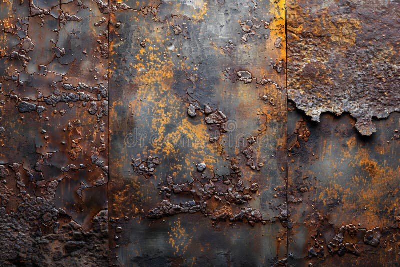 Rustic Metal Texture, Aged Steel Surface with Rust and Scratches for ...