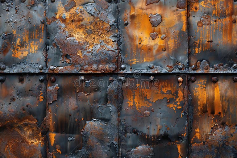 Rustic Metal Texture, Aged Steel Surface with Rust and Scratches for ...