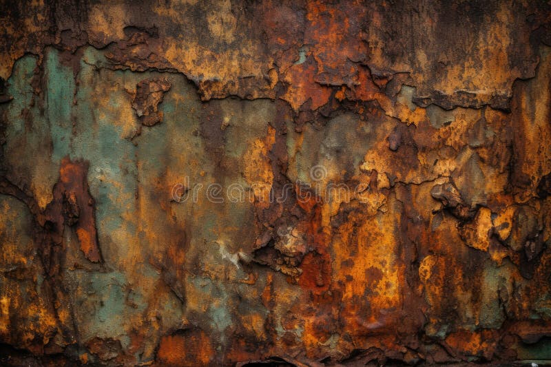 Rustic Metal Texture with a Blend of Rust, Grunge and Vintage Stock ...