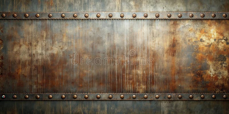 Rustic Metal Texture with Decorative Strip and Aged Surface Featuring ...