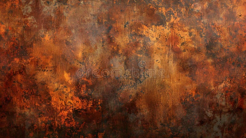 Rustic Metal Texture with Oxidized Patina, Concept Stock Illustration ...
