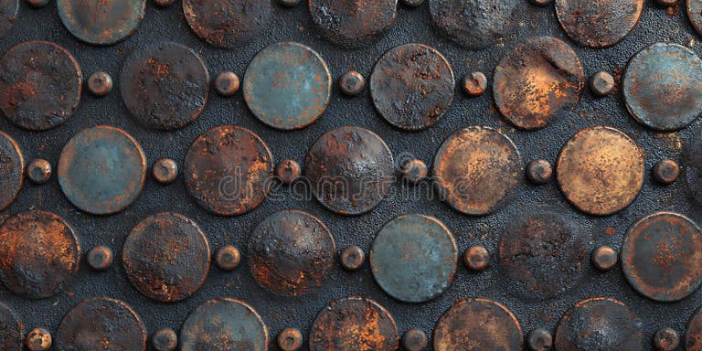 Rustic Metal Texture Weathered Copper and Brass Background Stock ...