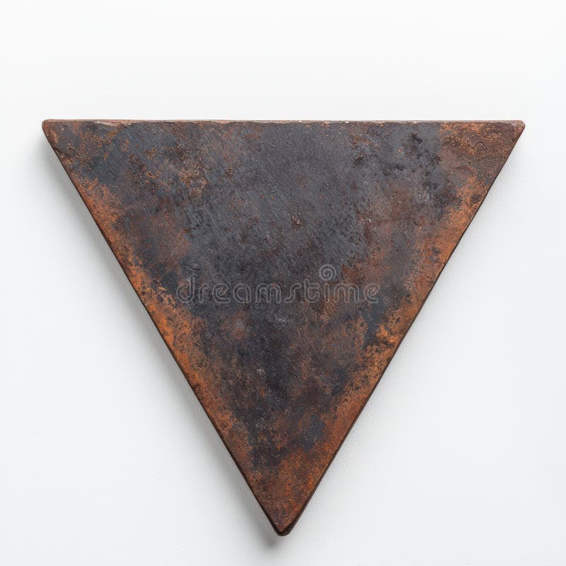 Rustic Metal Triangle Shape Stock Illustration - Illustration of ...