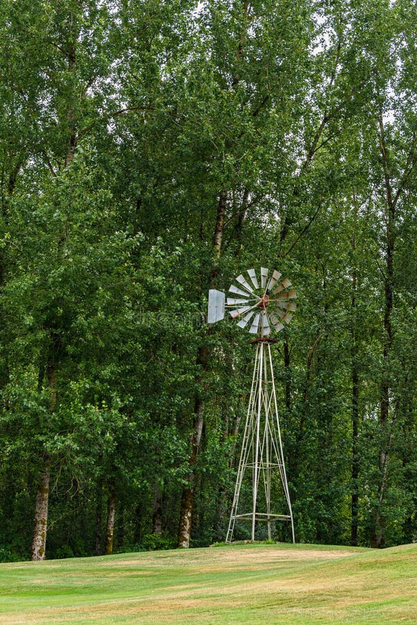 Rustic Windmill And Farm In Carrizo Plain National Monument During The ...