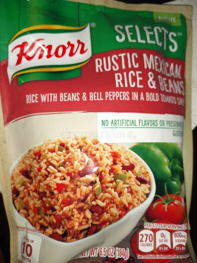Rustic Mexican Rice & Beans by Knorr Editorial Stock Photo - Image of ...