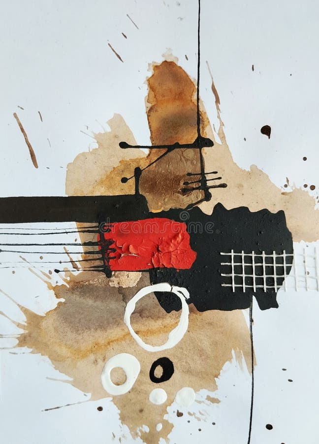 Rustic Motion Contemporary Abstract Expression in Earthy Tones Color ...